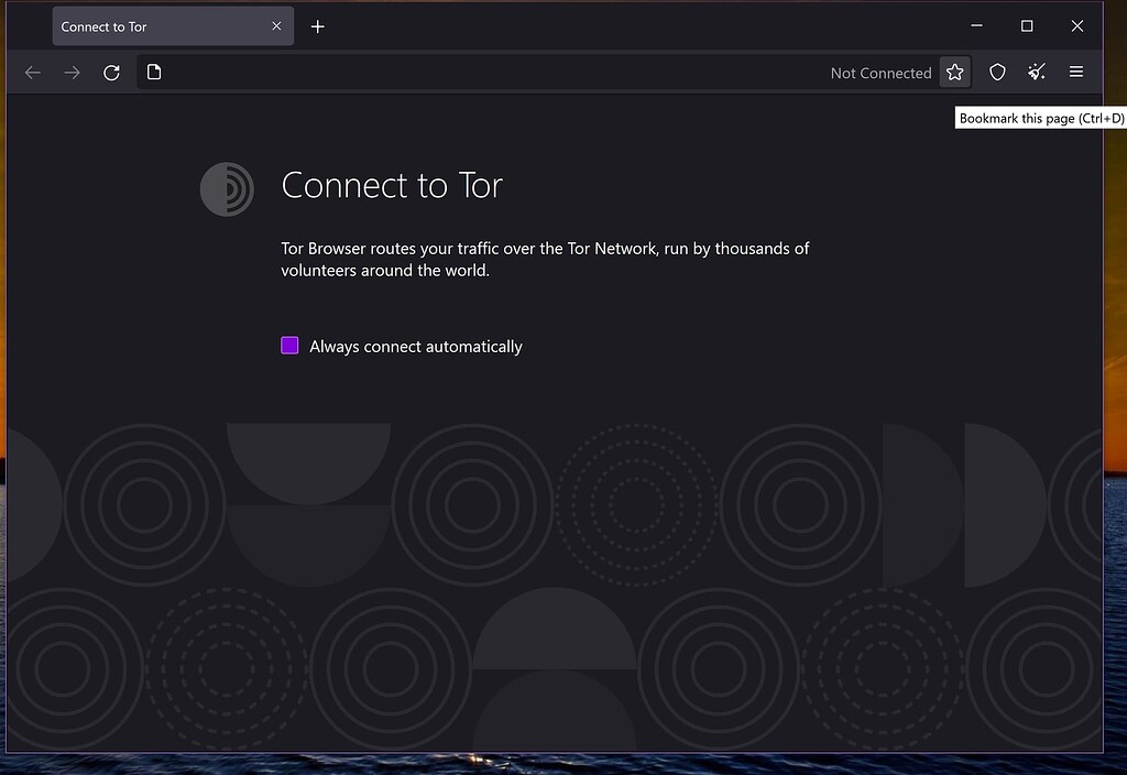 New Tor Browser pops up screen with no recourse. No Browser. Nothing ...