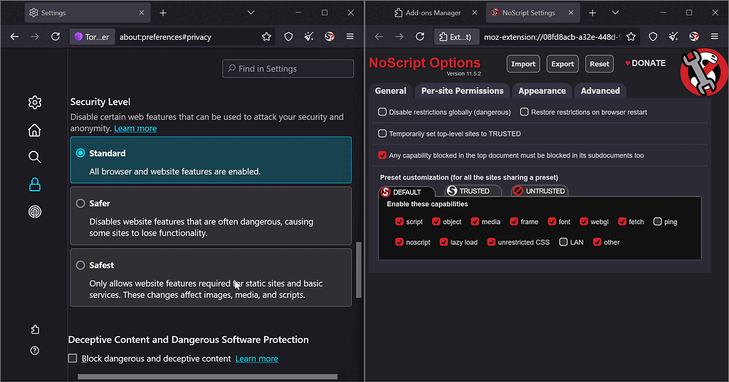 Understanding Tor Browser and NoScript: Doubts and Questions - Tor ...